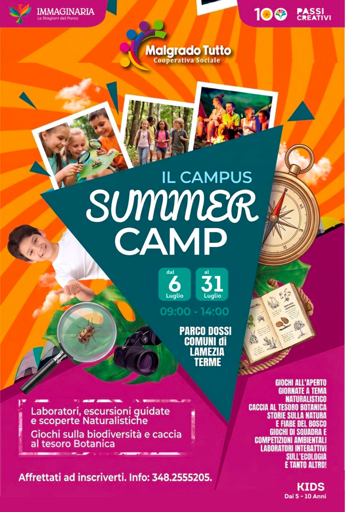 Lamezia, “Summer Camp” natura al Parco Dossi Comuni: “Immaginaria ...