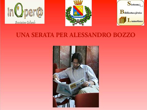 Lamezia: Serata in ricordo del giornalista Alessandro Bozzo - il ...