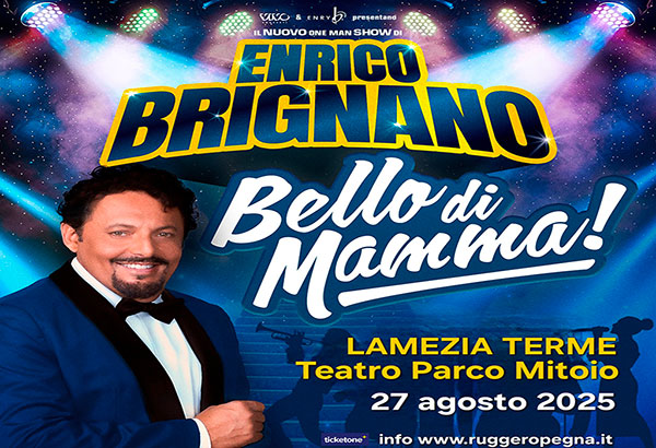 Lamezia, il 27 agosto lo show di Enrico Brignano arriva al Teatro di ...