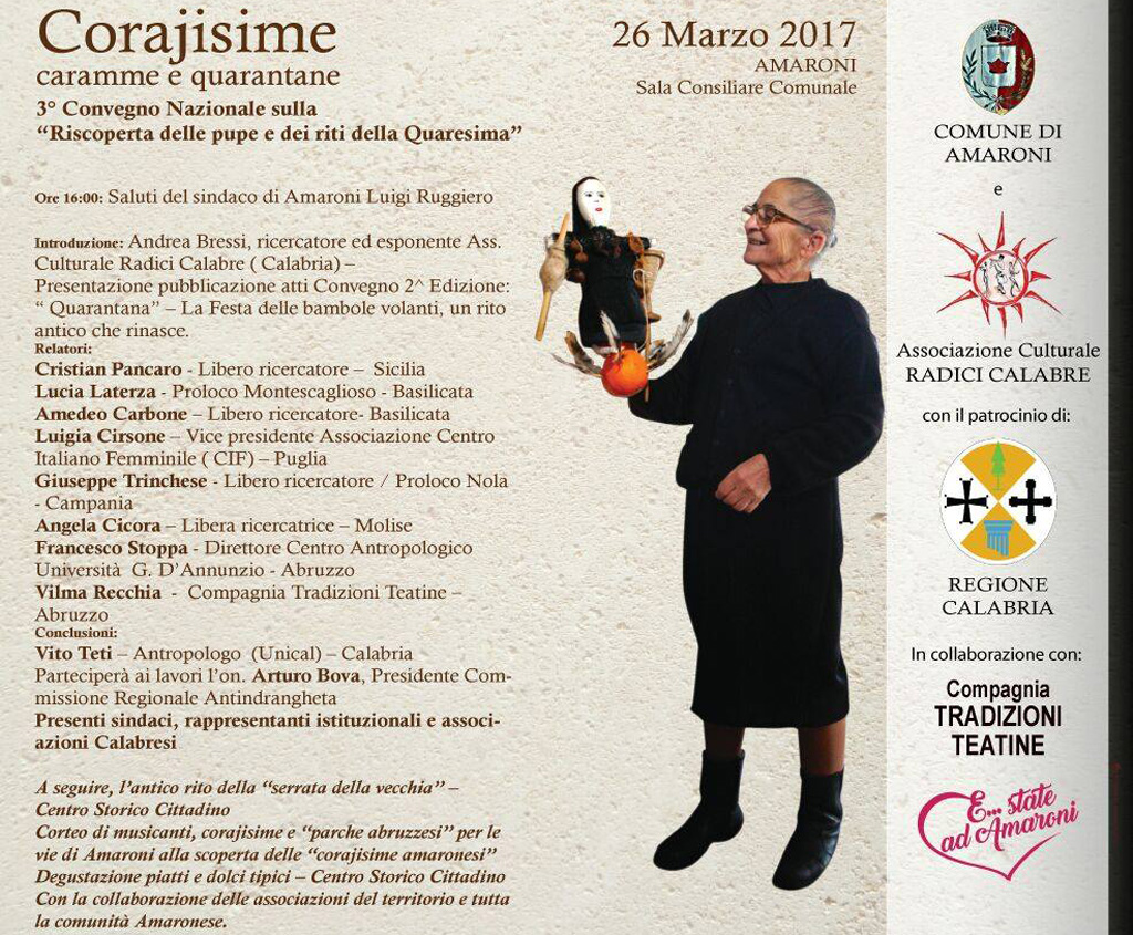 Corajisime, caremme e quarantane' convegno nazionale di studi sui riti ...