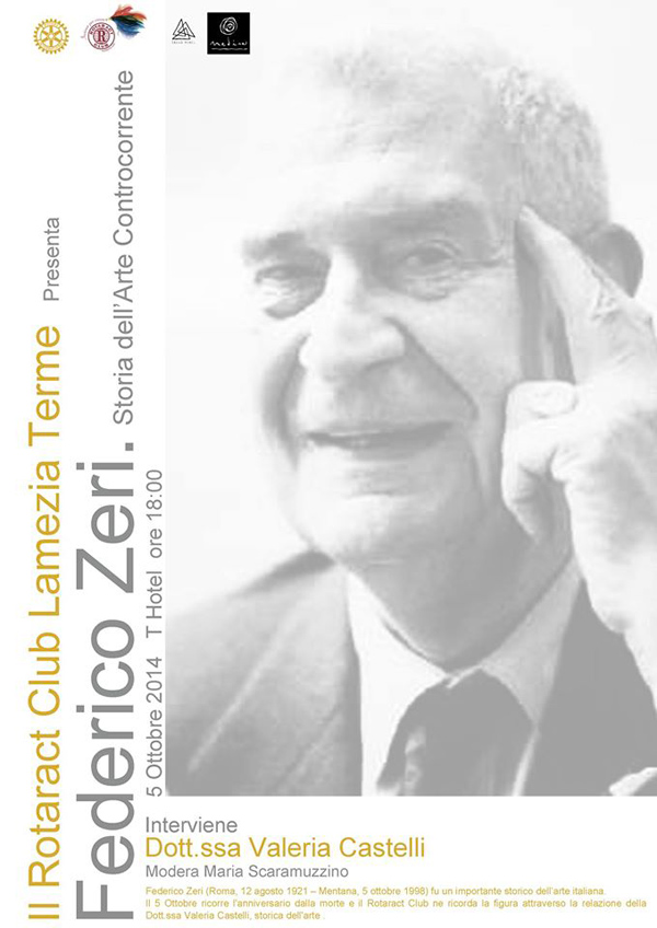 Lamezia: Federico Zeri protagonista di un forum il 5 ottobre - il ...